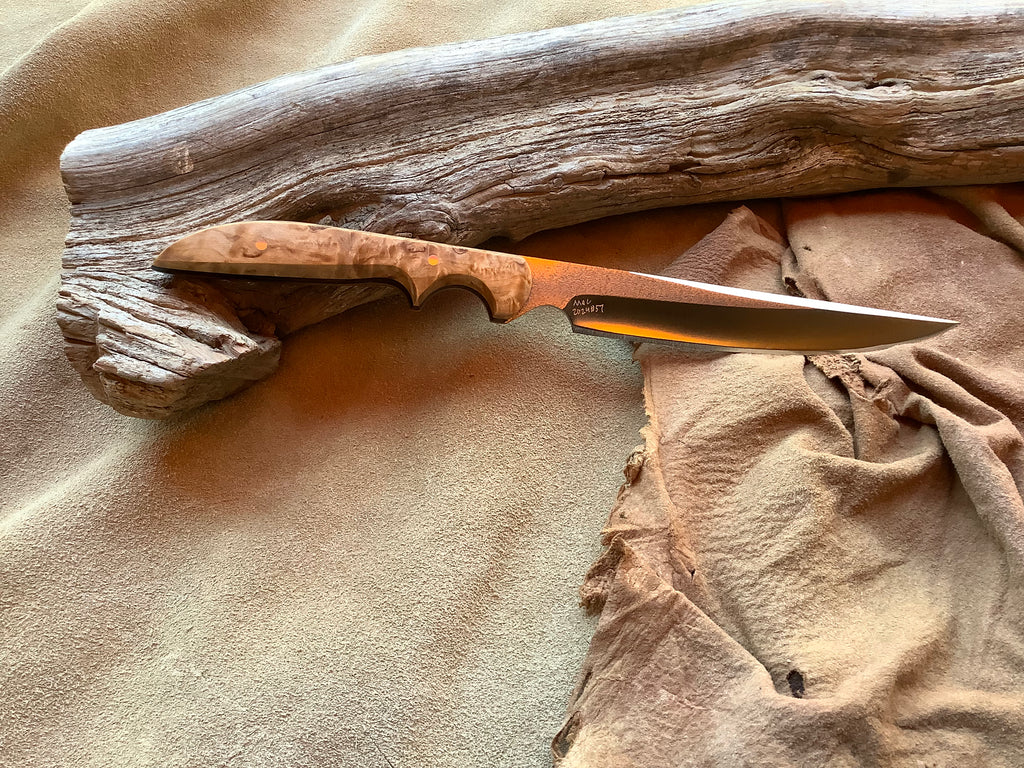 24-57 Karelian Burl Narrow Carver – McPherson Knives