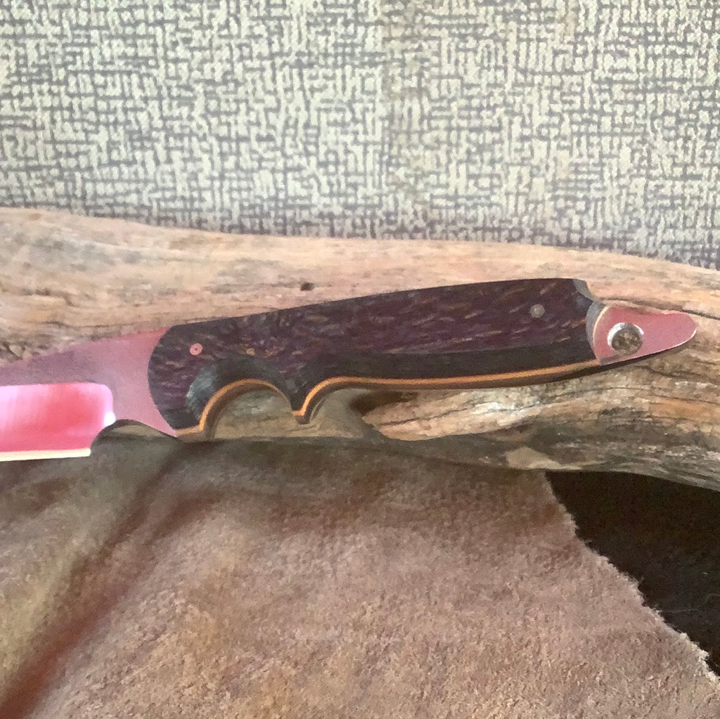 64-21 Stabilized Blue Dyed Maple Burl X-Long Persian Fillet – McPherson Knives