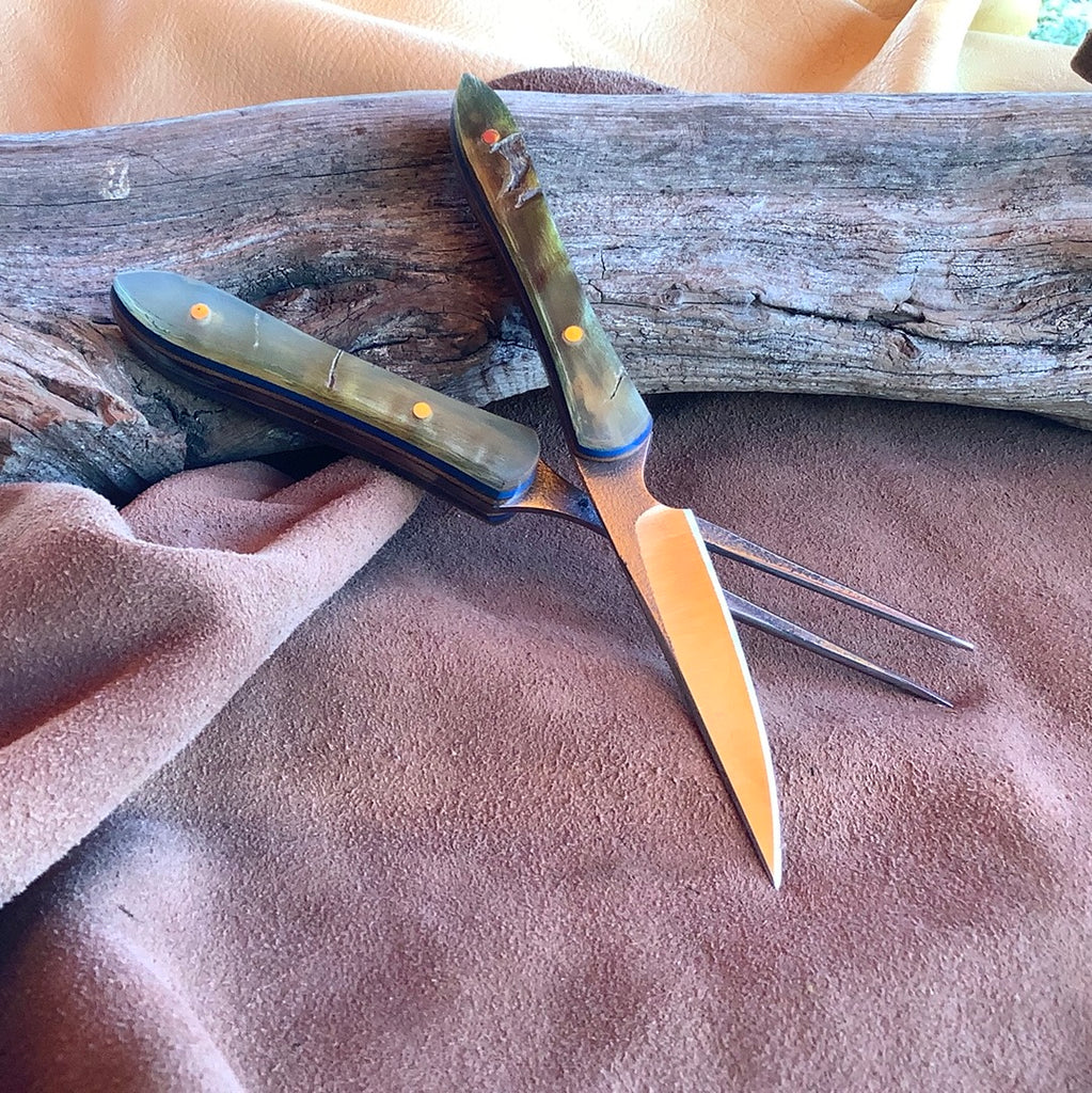 23-3 Rams Horn Eating Set – McPherson Knives